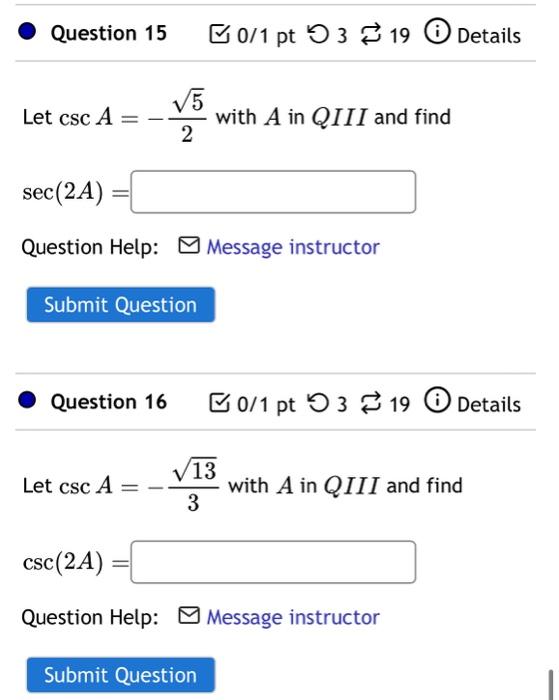 Solved i need help with these 3 problems please anf thank | Chegg.com