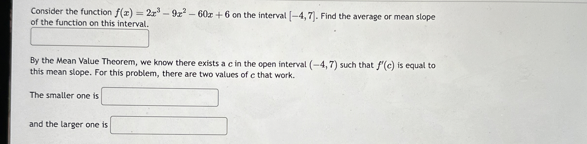 Solved Consider the function f(x)=2x3-9x2-60x+6 ﻿on the | Chegg.com