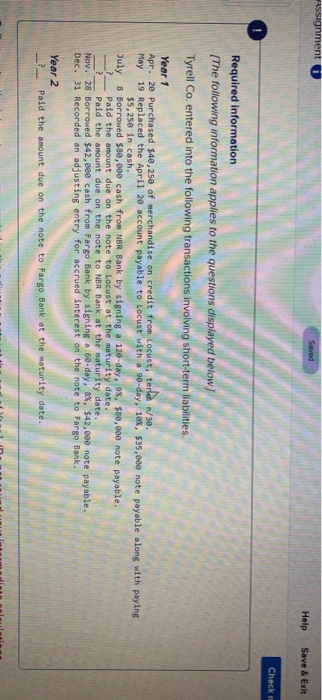 Solved Assignment Saved Help Save & Exit Check Required | Chegg.com