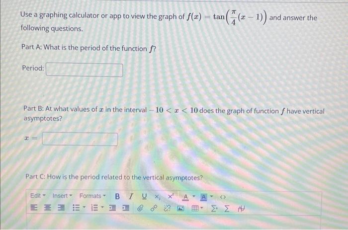 Solved Use a graphing calculator or app to view the graph of | Chegg.com
