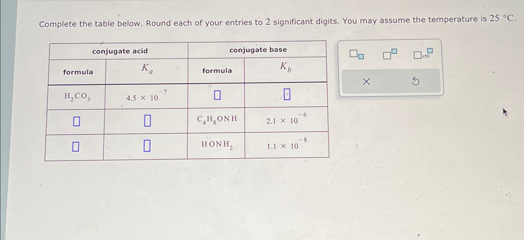 Solved Complete the table below. Round each of your entries | Chegg.com