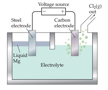 Solved The diagram below shows the electrolytic cell used | Chegg.com