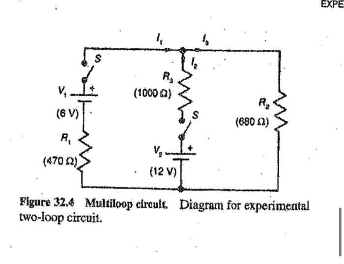 Solved Nume Multiloop Circuits: Kirchhoff's Rules Laboratory | Chegg.com