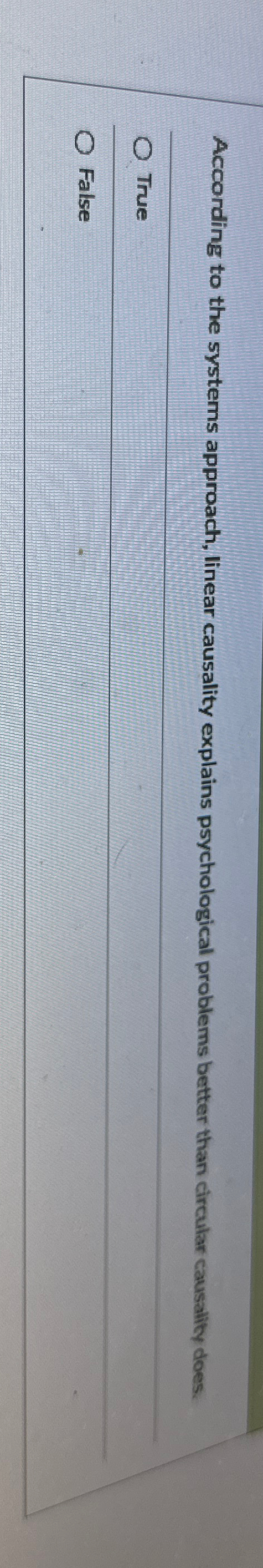 Solved According to the systems approach, linear causality | Chegg.com