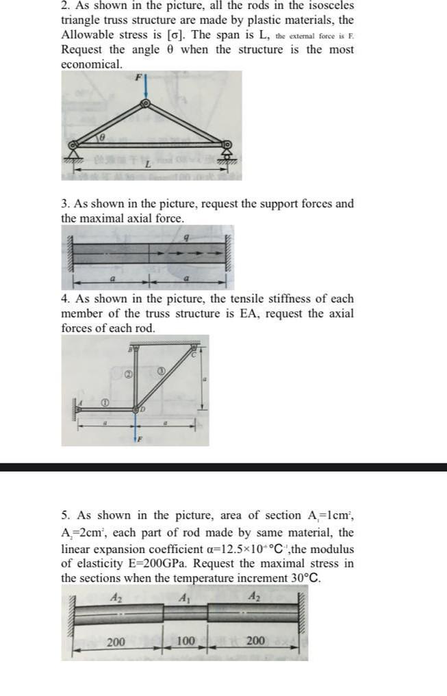 Solved 2. As shown in the picture, all the rods in the | Chegg.com
