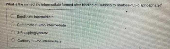 Solved What is the immediate intermediate formed after | Chegg.com