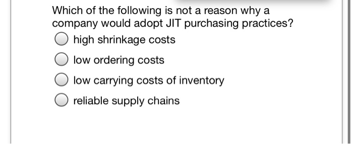 Solved O Which of the following is an example of a | Chegg.com