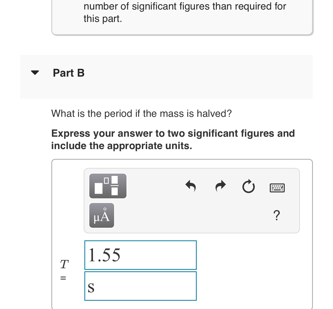 Solved number of significant figures than required for this | Chegg.com