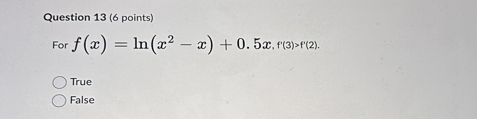 Solved Question 13 (6 ﻿points)For | Chegg.com