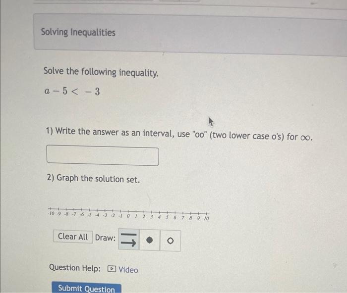 Solved Solving Inequalities Solve the following inequality. | Chegg.com