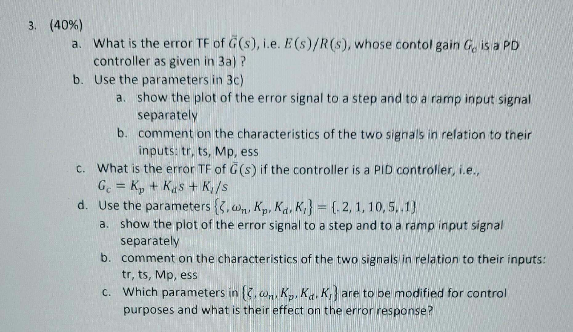 Solved In question 3A, use TF from 2A. In question 3B, use | Chegg.com