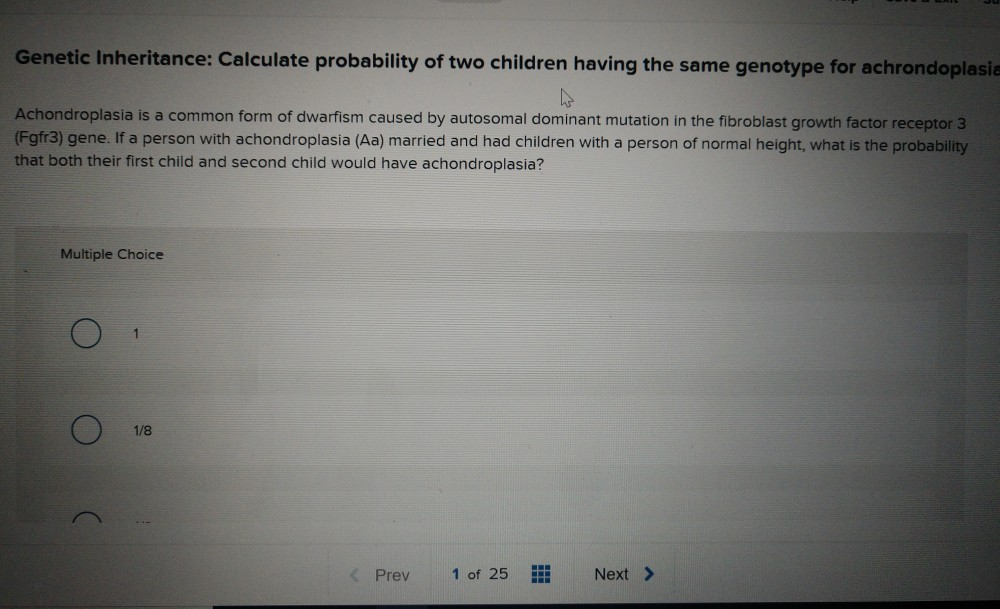 Solved Genetic Inheritance: Calculate probability of two | Chegg.com