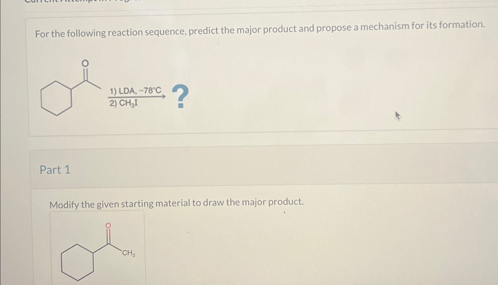 Solved For the following reaction sequence, predict the | Chegg.com