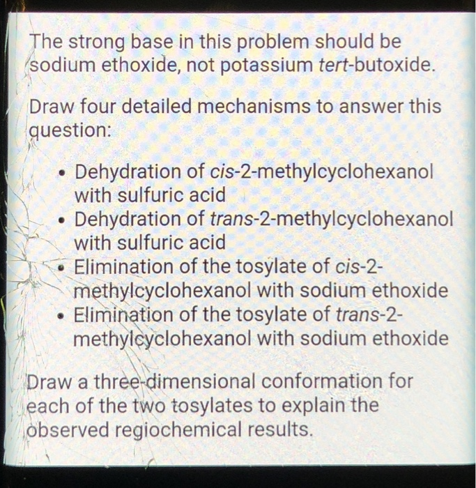 Solved 15 Both cis- and trans-2-methylcyclohexanol undergo | Chegg.com