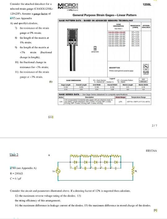 125SL MICROS MEASUREMENTS AVG General Purpose Strain | Chegg.com