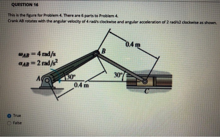 Solved QUESTION 16 This is the figure for Problem 4. There | Chegg.com