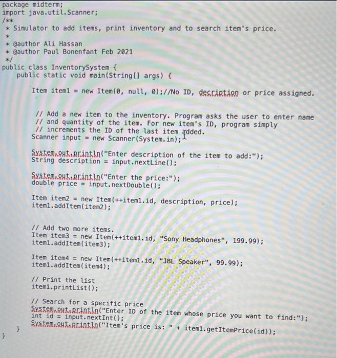 Solved Describe how you would refactor the code to improve | Chegg.com
