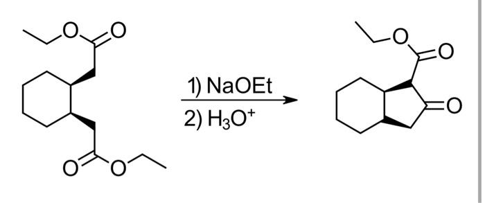 Solved 2 2) H3O+ 1) NaOEt | Chegg.com