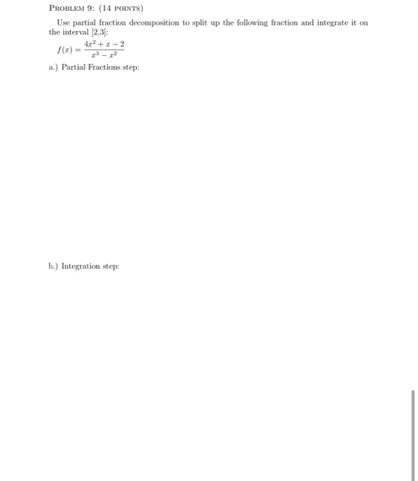 Solved PROBLEM 9: (14 POINTS) Use partial fraction | Chegg.com Solved PROBLEM 9: (14 POINTS) Use partial fraction | Chegg.com