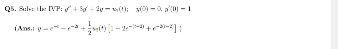 Solved Q5. ﻿Solve the IVP: | Chegg.com