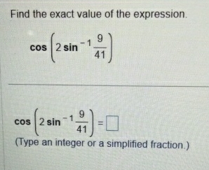 Solved Find the exact value of the | Chegg.com