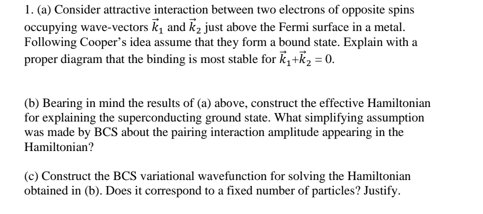 (a) ﻿Consider attractive interaction between two | Chegg.com