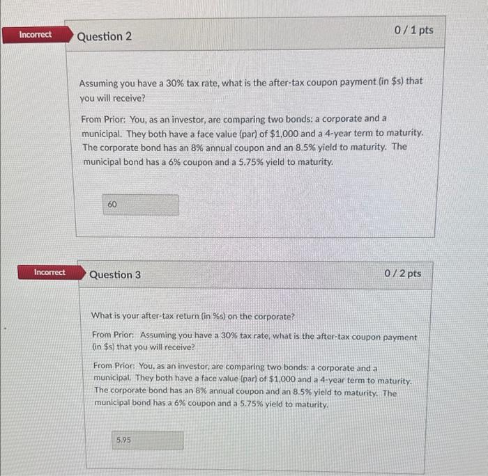 Solved Assuming you have a 30% tax rate, what is the | Chegg.com