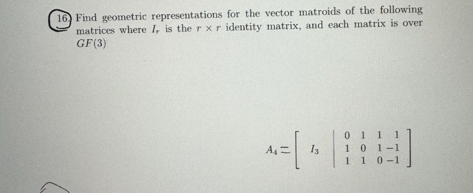 Solved Find geometric representations for the vector | Chegg.com