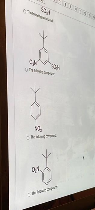 Solved The following compount The following composst. The | Chegg.com