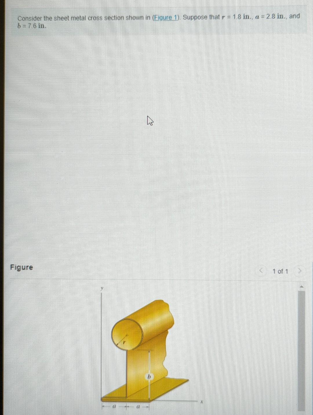 Solved Consider the sheet metal cross section shown in | Chegg.com