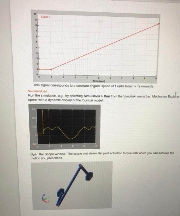 Solved Simulation and Analysis of a Four Bar Mechanism | Chegg.com