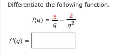 Solved Differentiate the following | Chegg.com