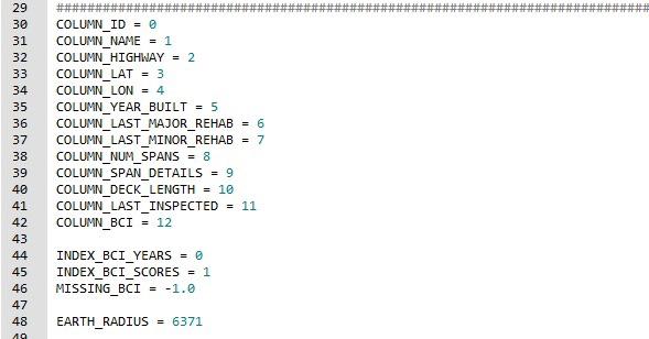 Solved COLUMN_ID =0 COLUMN_NAME =1 COLUMN_HIGHWAY =2 | Chegg.com