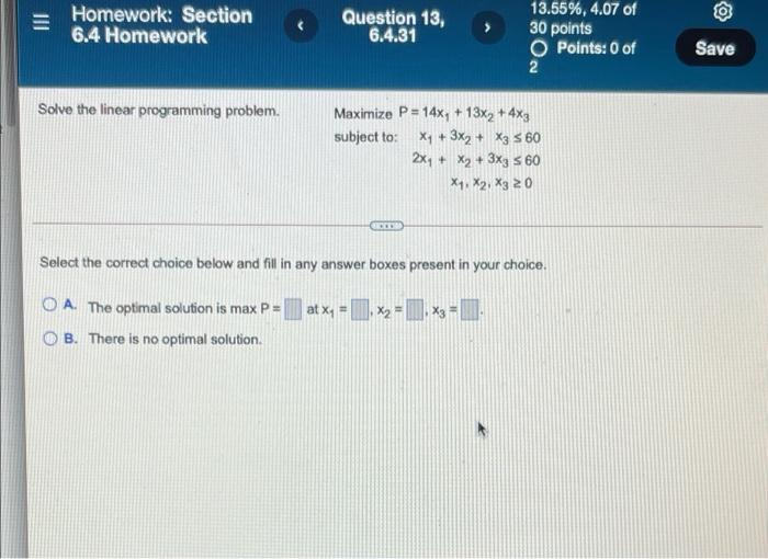 Solved Homework Section 6 4 Homework Question 13 6 4 31