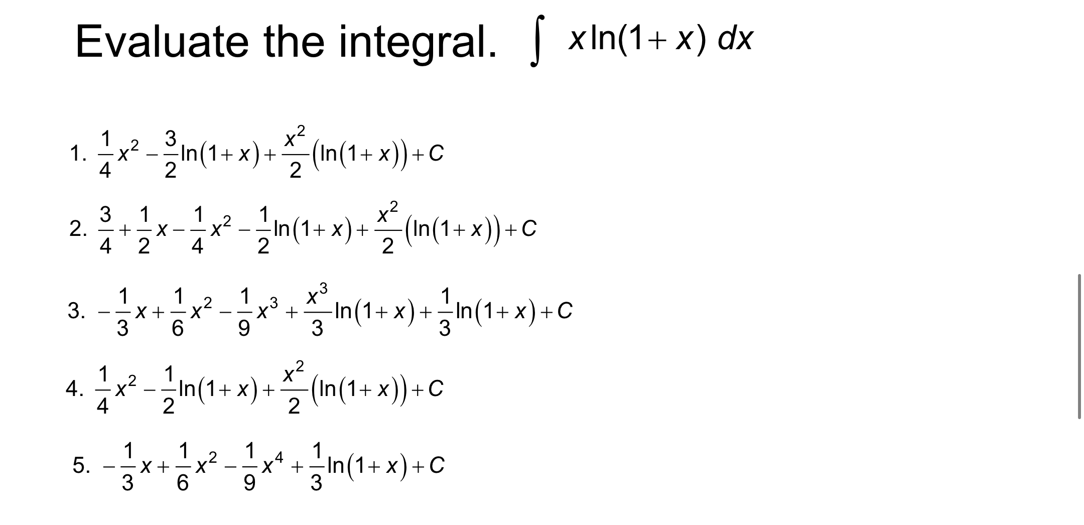 Solved Evaluate the integral. | Chegg.com