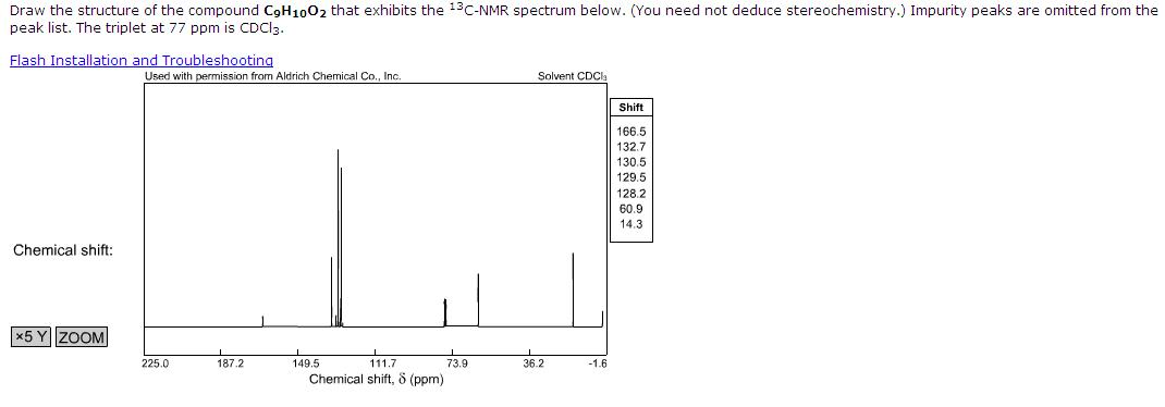 Draw the structure of the compound C9H10O2 that | Chegg.com