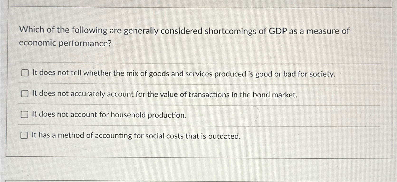 Solved Which of the following are generally considered | Chegg.com