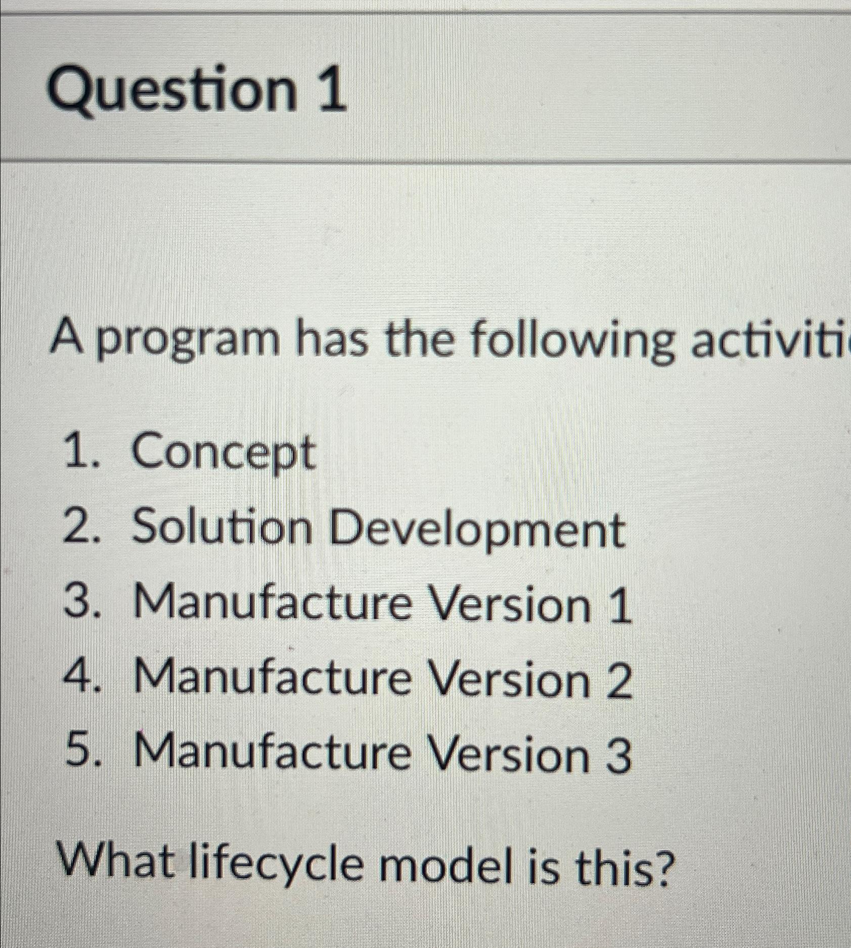 Solved Question 1A program has the following | Chegg.com
