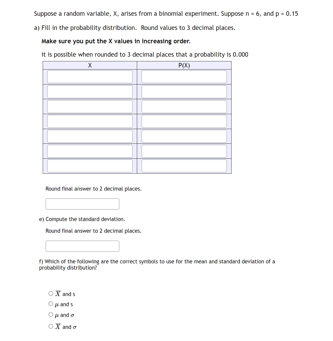 Solved Suppose a random variable, x, ﻿arises from a binomial | Chegg.com