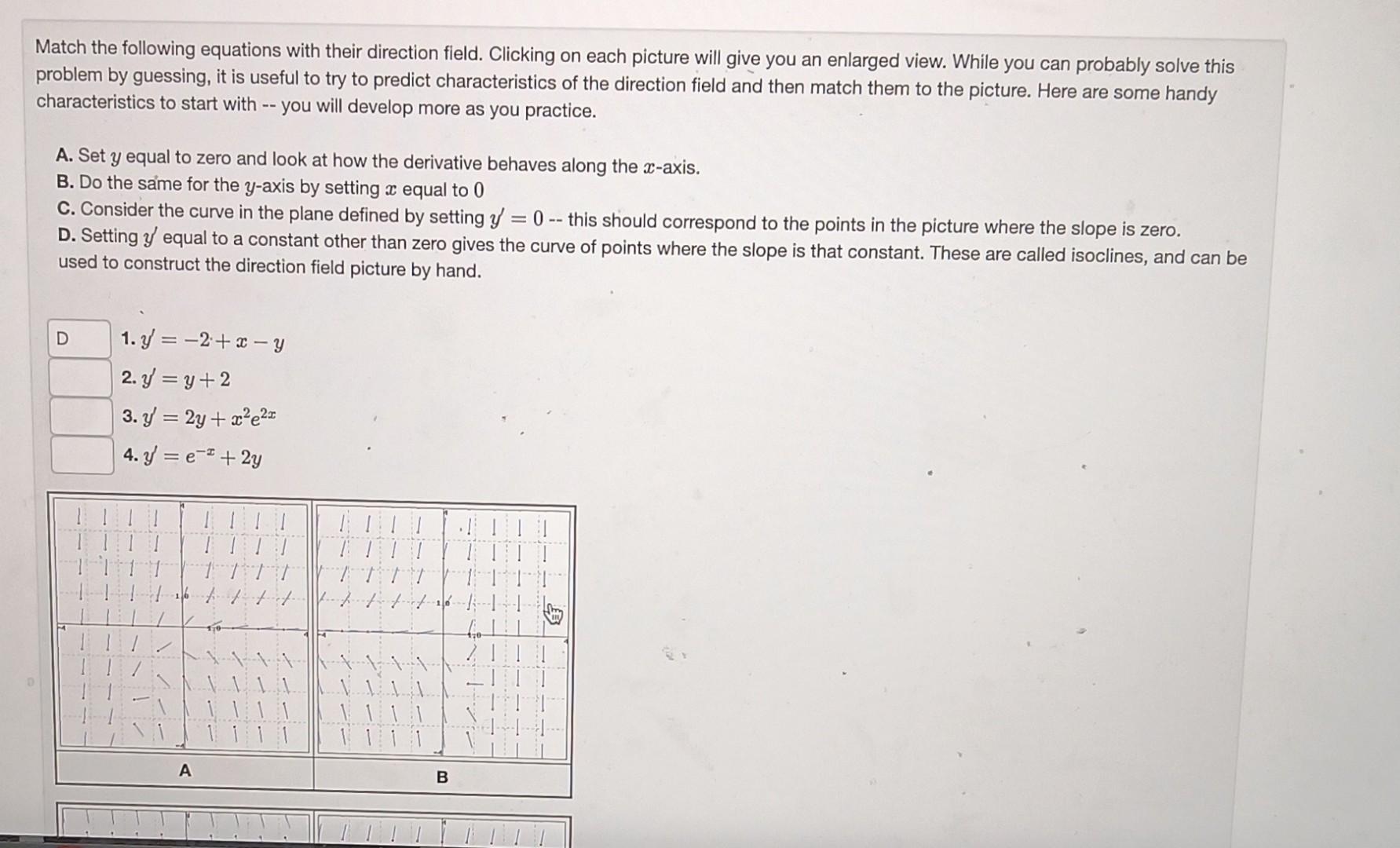 Solved Match the following equations with their direction | Chegg.com