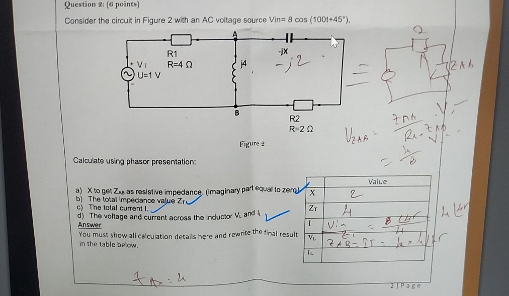 Solved Question 2: (6 ﻿points)Consider the circuit in Figure | Chegg.com