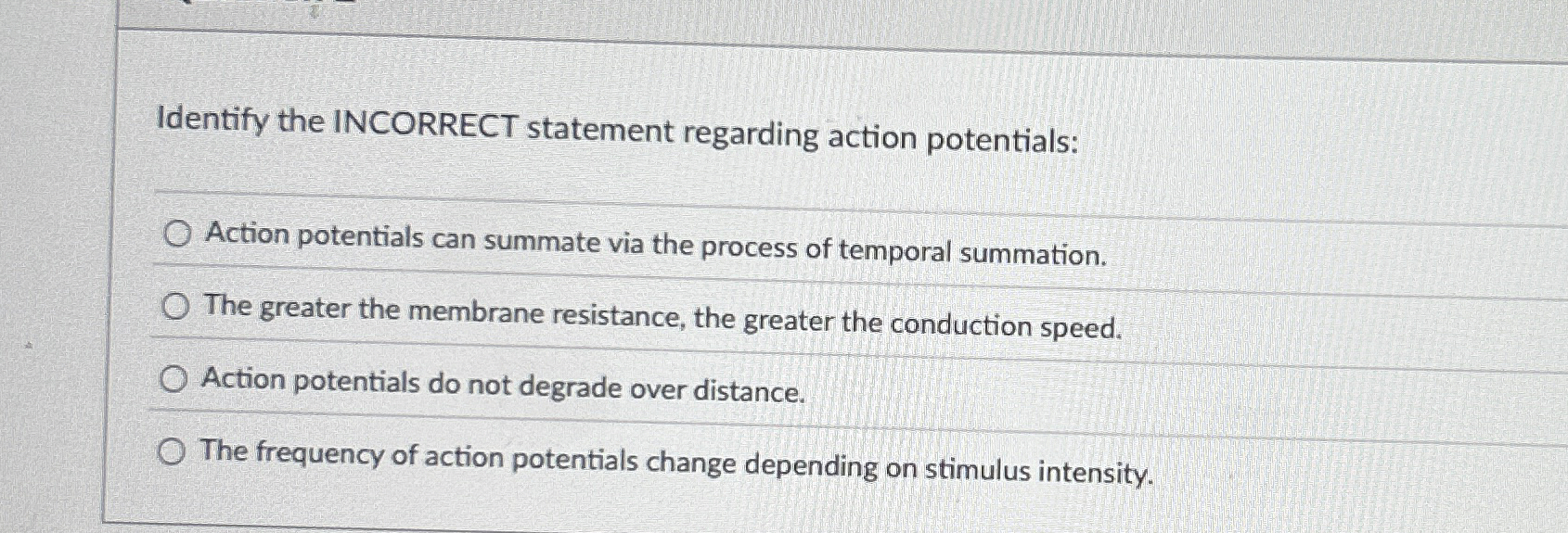 Solved Identify the INCORRECT statement regarding action | Chegg.com