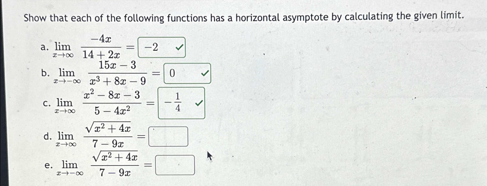 Solved Show that each of the following functions has a | Chegg.com