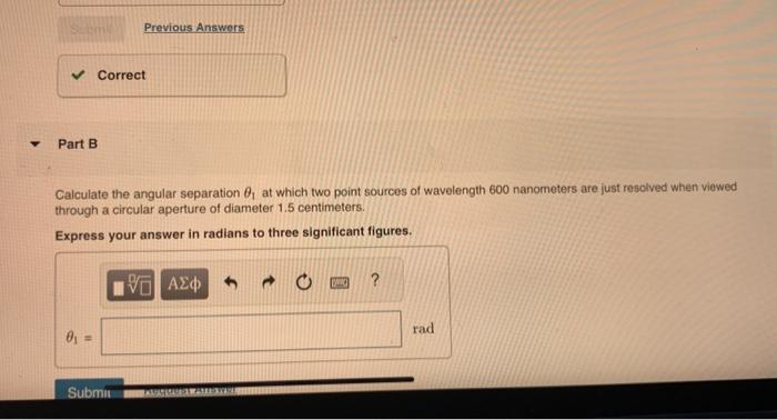 Solved \pm Resolving Distant Objects 5 of 7 Consider a | Chegg.com