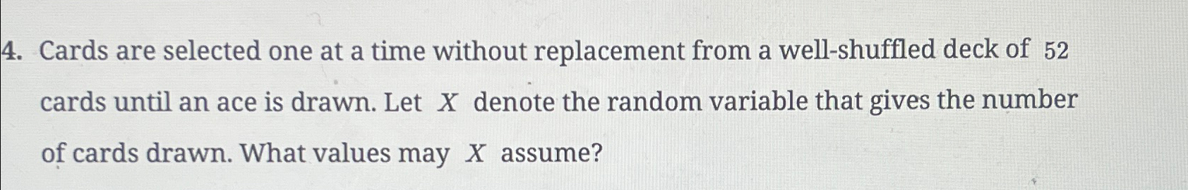 Solved Cards are selected one at a time without replacement | Chegg.com