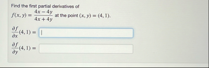 Find the first partial derivatives of | Chegg.com