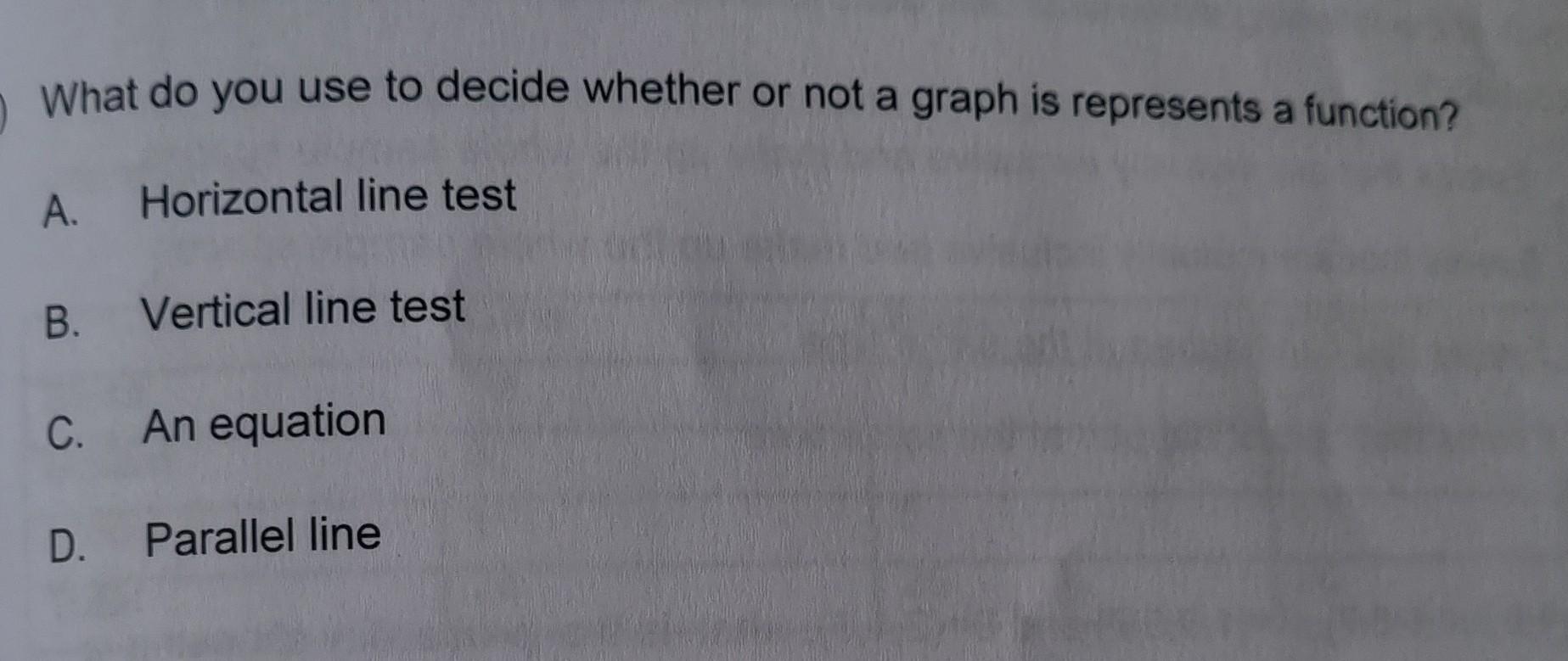 Solved What Do You Use To Decide Whether Or Not A Graph Is