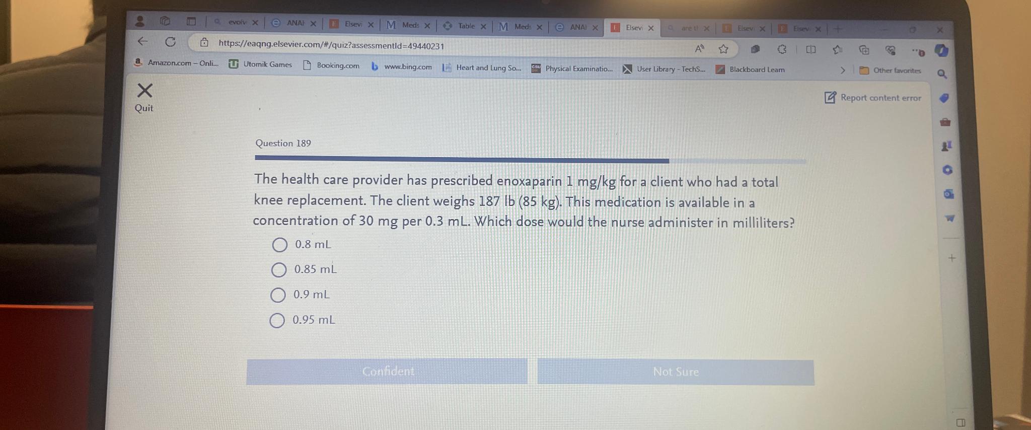 Solved Question 189The health care provider has prescribed | Chegg.com