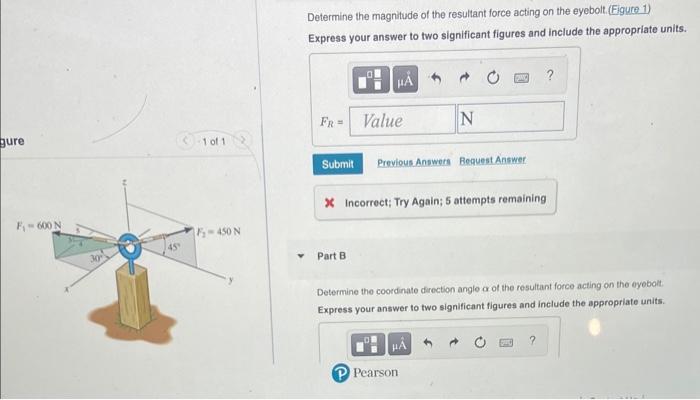 Solved Determine The Magnitude Of The Resultant Force Acting