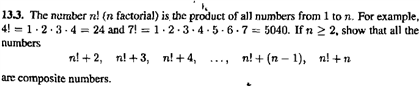 Solved The number n! (n factorial) is the product of all | Chegg.com